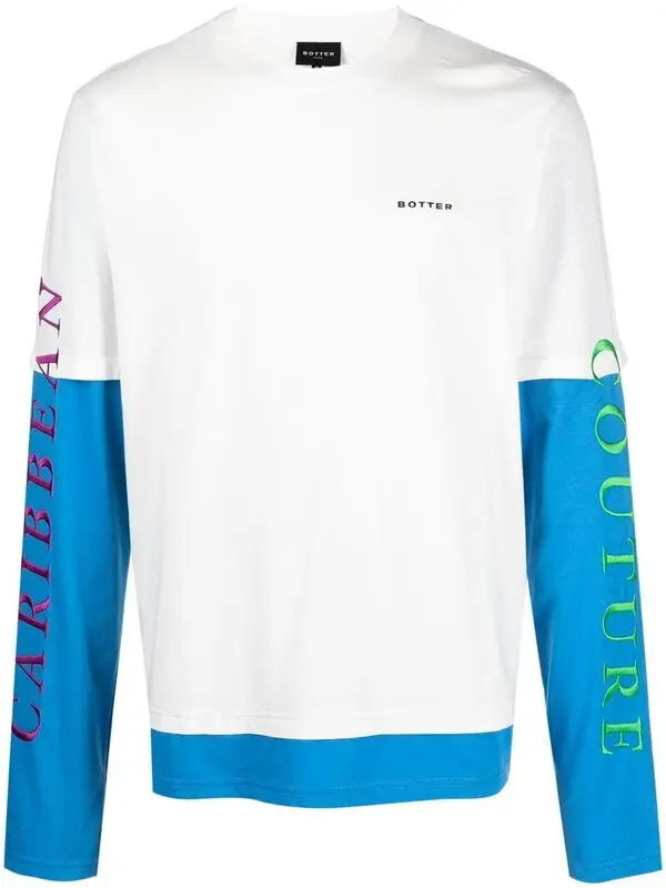 BOTTER Logo Print Long Sleeve T-shirt - White