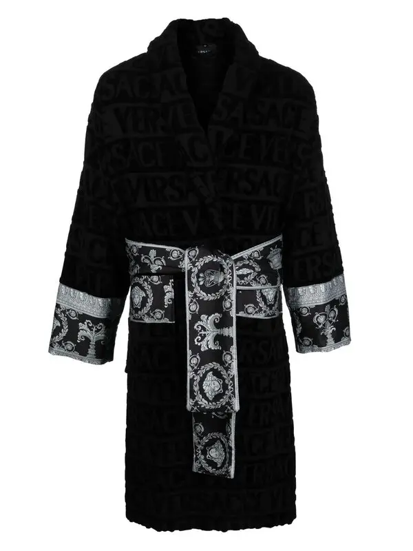 Versace I Love Baroque Bathrobe - Black