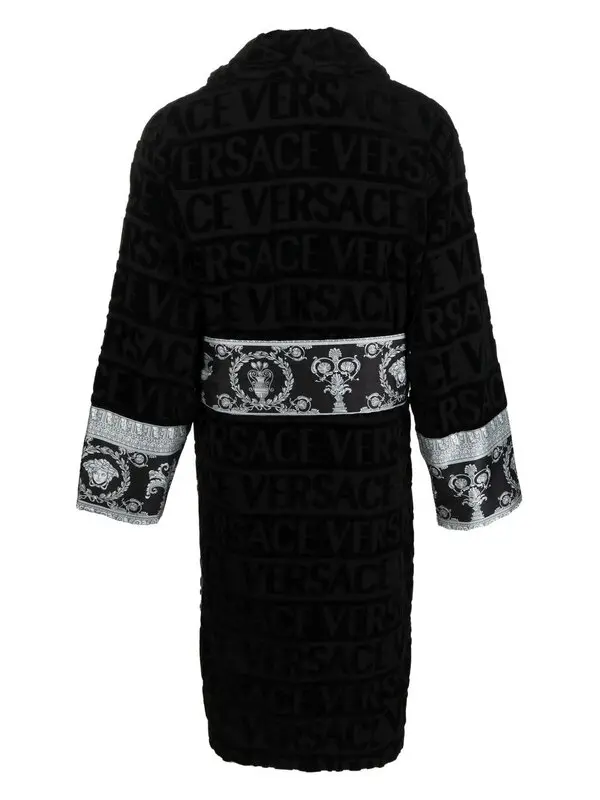 Versace I Love Baroque Bathrobe - Black
