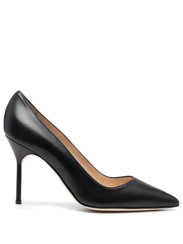Manolo Blahnik Bb Leather Pumps - Black