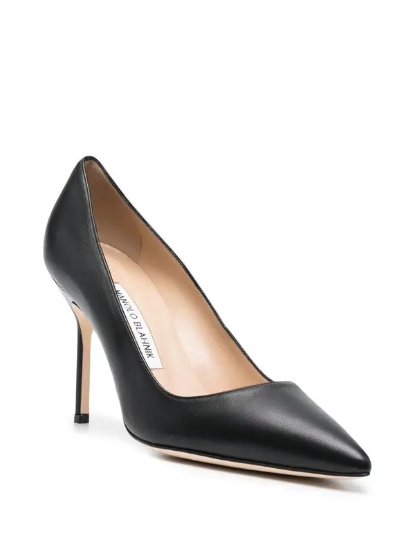 Manolo Blahnik Bb Leather Pumps - Black