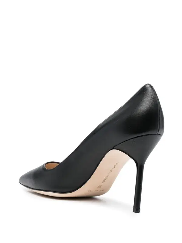 Manolo Blahnik Bb Leather Pumps - Black