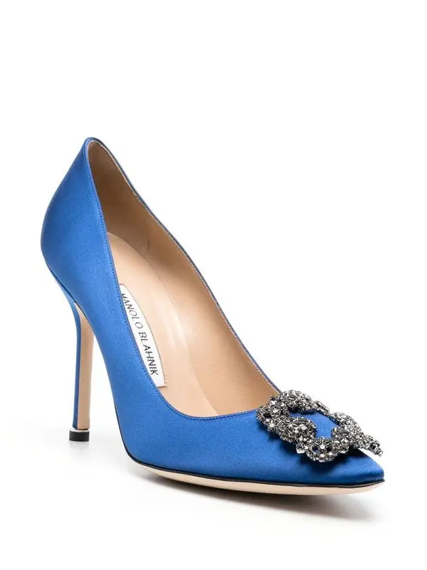 Manolo Blahnik Hangisi 105mm Pumps - Blue