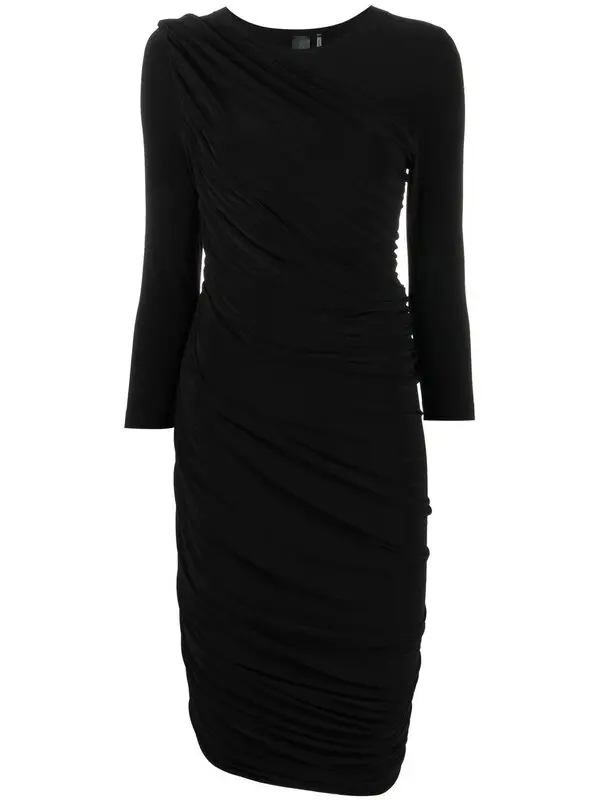 Norma Kamali Diana Ruched-detail Midi Dress