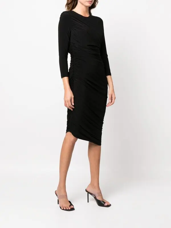 Norma Kamali Diana Ruched-detail Midi Dress