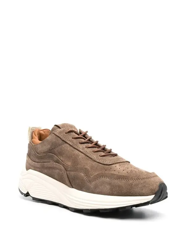 BUTTERO® Lo-top Suede Sneakers - Brown