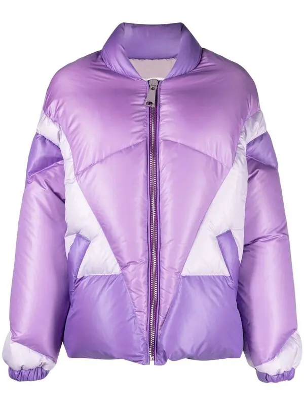 Khrisjoy Heart-motif Padded Jacket - Purple