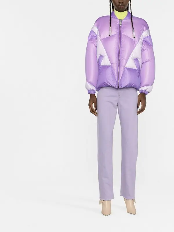 Khrisjoy Heart-motif Padded Jacket - Purple