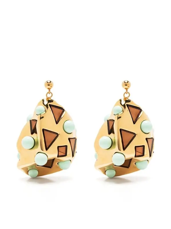 Colville Odyssey Abstract Single Drop Earring - Gold