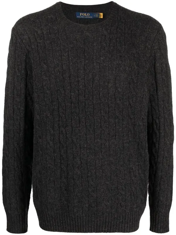 Polo Ralph Lauren Wool-cashmere Cable Knit Jumper - Grey