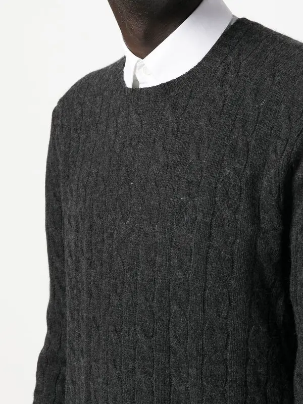 Polo Ralph Lauren Wool-cashmere Cable Knit Jumper - Grey