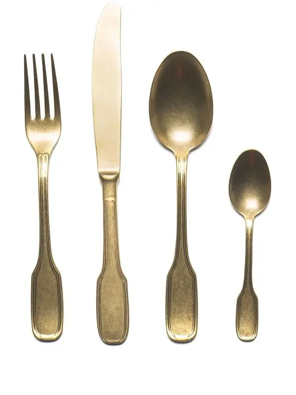 BITOSSI HOME 24 Piece Cutlery Set - Gold