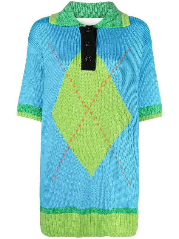 Andersson Bell Intarsia Knit Top