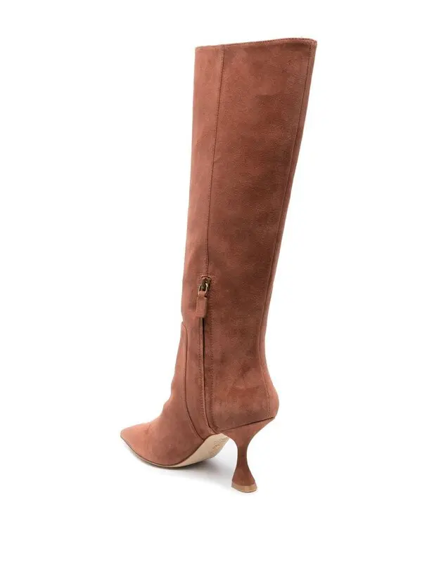 STUART WEITZMAN Pointed-toe High-heel Boots - Brown