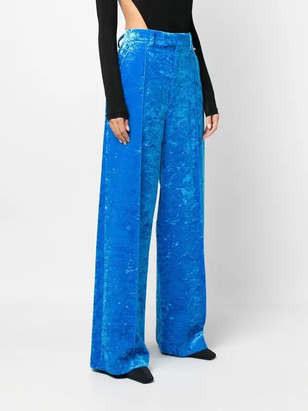 Vetements Velvet High-waisted Trousers