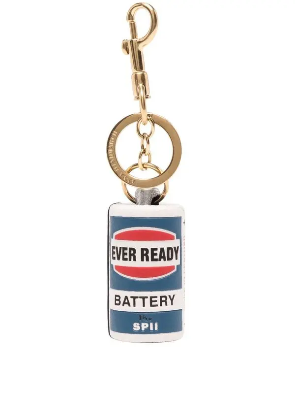 ANYA HINDMARCH Ever Ready Battery Keyring - White