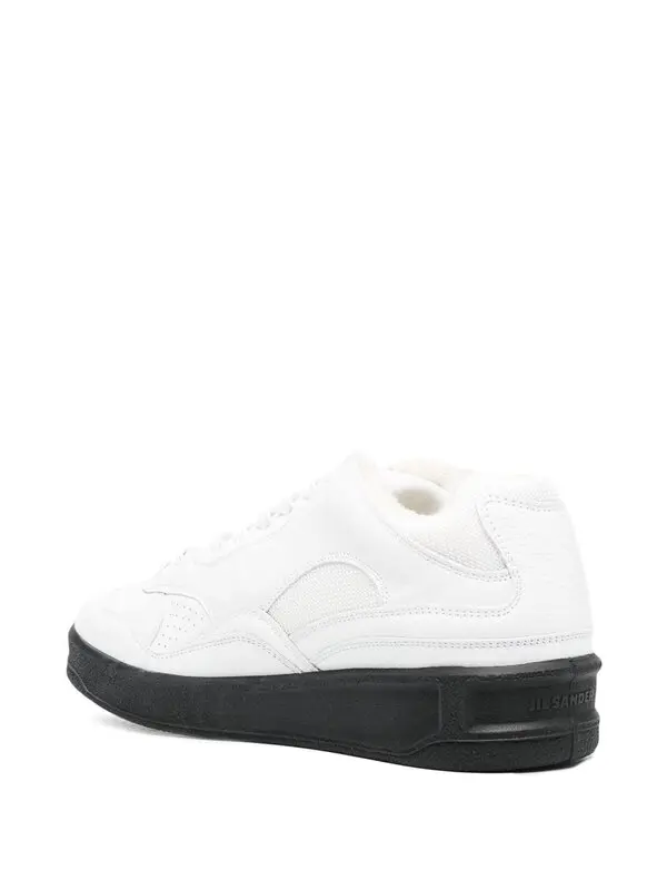 JIL SANDER Panelled Low-top Sneakers - White