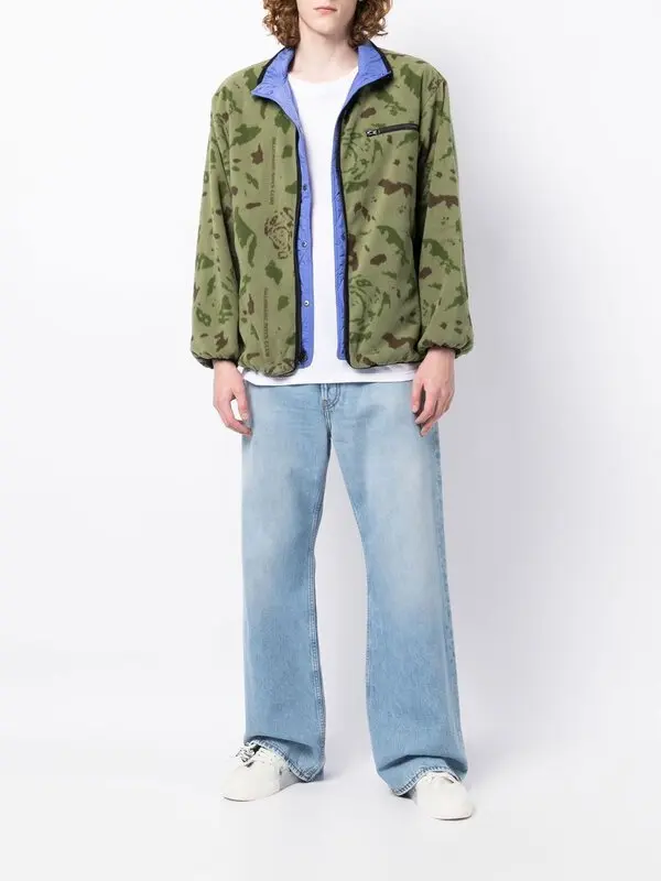 BILLIONAIRE BOYS CLUB Reversible Fleece Jacket - Multicolour
