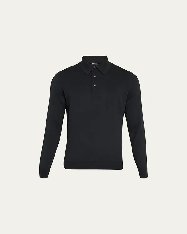 Kiton Cashmere Polo Sweater