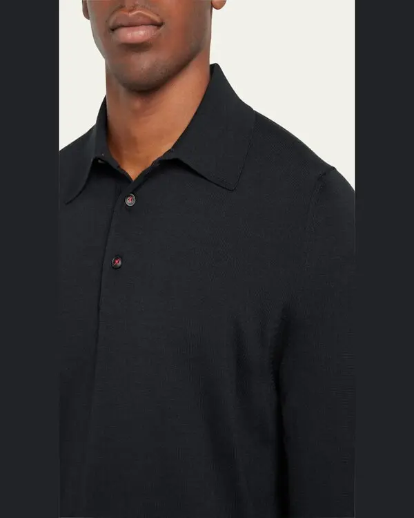 Kiton Cashmere Polo Sweater