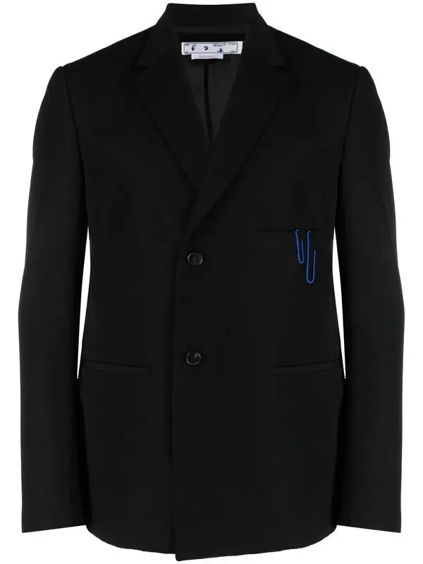 Off-White Single-breasted Tailored Blazer