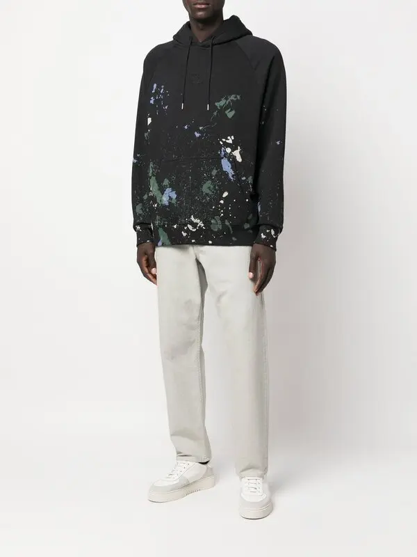 ÉTUDES STUDIO Paint-splatter Organic Cotton Hoodie