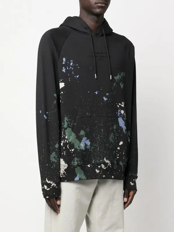 ÉTUDES STUDIO Paint-splatter Organic Cotton Hoodie