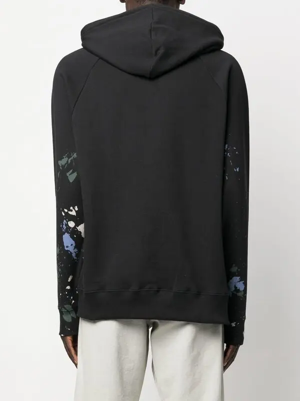 ÉTUDES STUDIO Paint-splatter Organic Cotton Hoodie