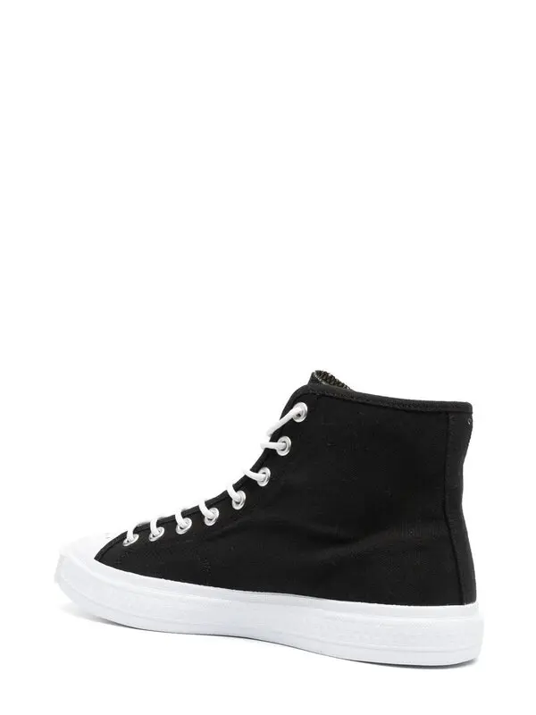 Acne Studios Contrasting Toe-cap High-top Sneakers - Black