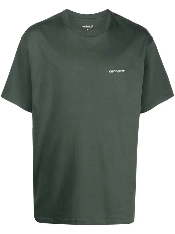 Carhartt Work In Progress Script Embroidery T-shirt - Green