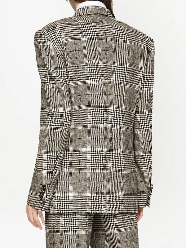 Dolce & Gabbana Glen Plaid Virgin Wool Blazer
