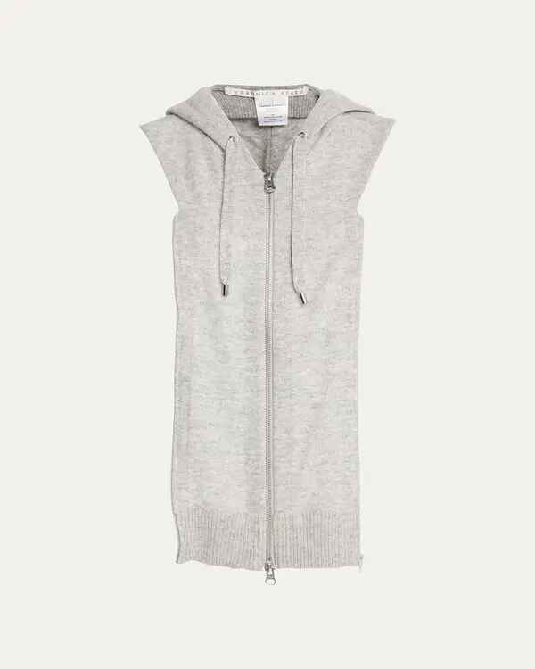 Veronica Beard Cashmere Hoodie Dickey - Grey