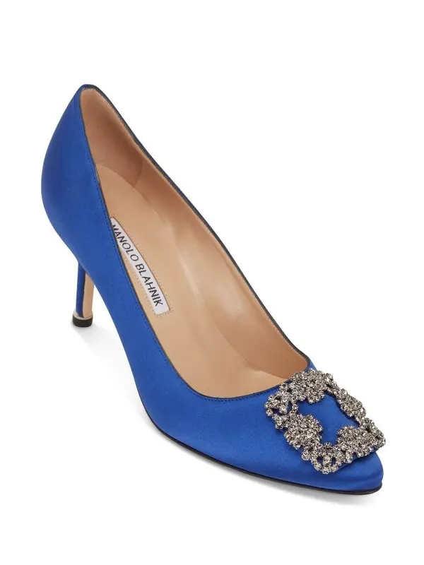 Manolo Blahnik Hangisi Pointed Pumps