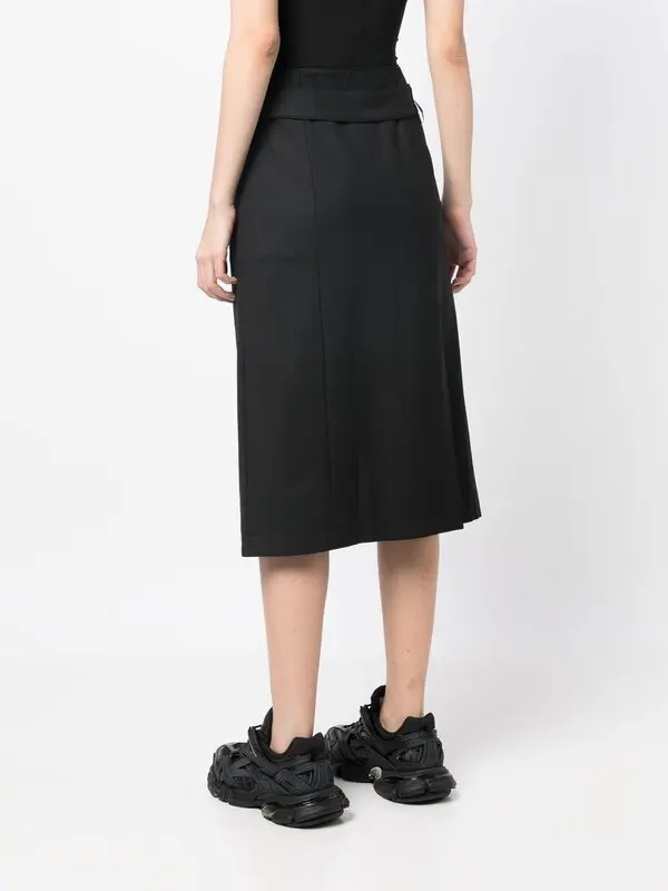 Rokh Button-detailed Midi Skirt