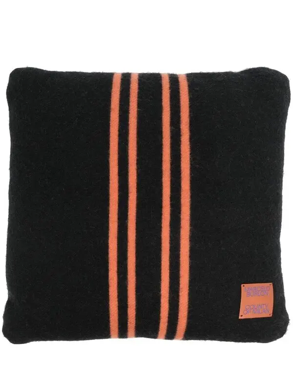 COUNTY OF MILAN Rural Cross Motif Pillow - Orange