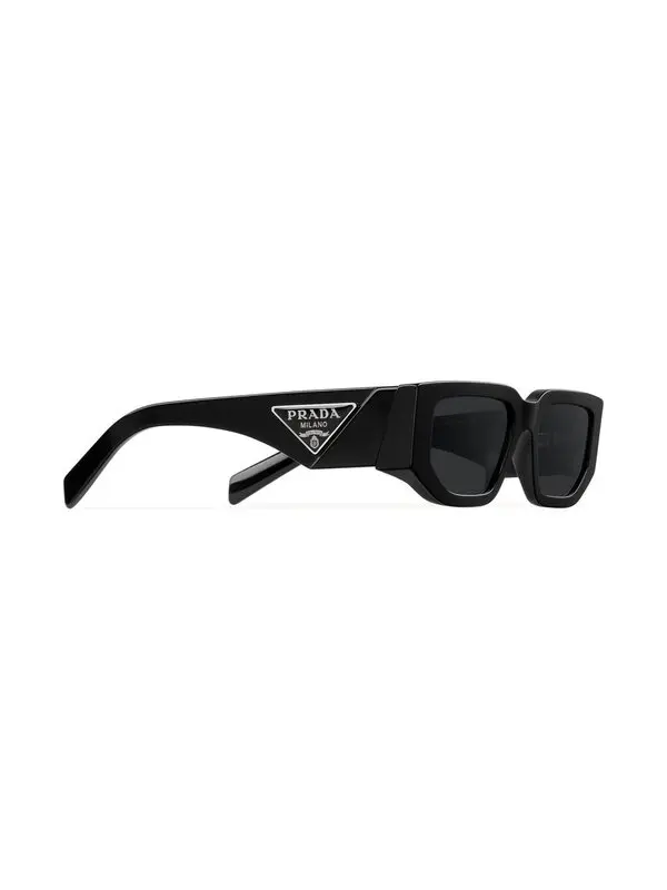Prada Symbole Rectangle Sunglasses - Black | Editorialist