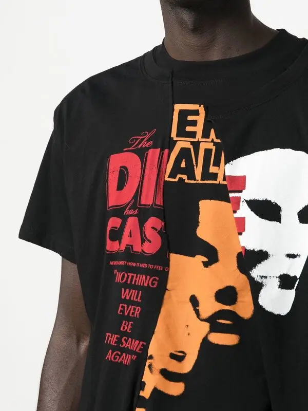 Raf Simons Graphic-Print T-Shirt In Black - 56% Off | Editorialist