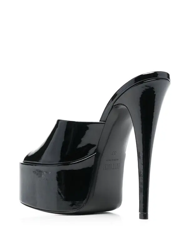 Paris Texas Marina 145mm Platform Sandals - Black