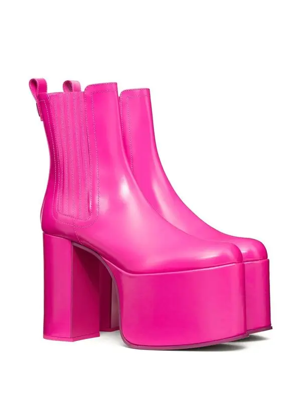 Valentino Garavani Club Platform Chelsea Boots - Pink