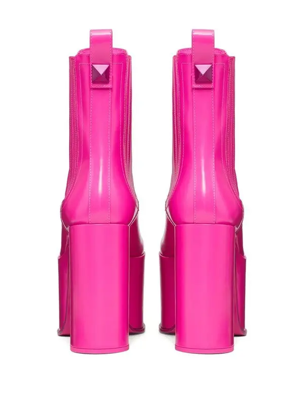Valentino Garavani Club Platform Chelsea Boots - Pink