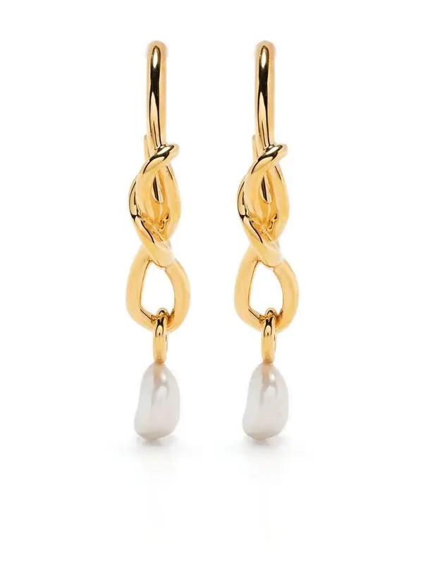MISSOMA Pearl Drop Earrings - Gold