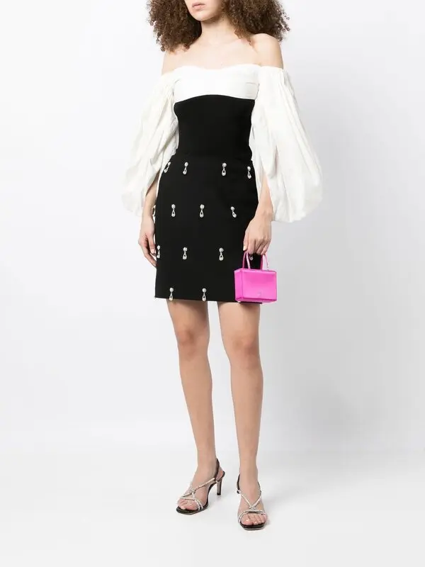 Oscar De La Renta Crystal-embellished Mini Skirt