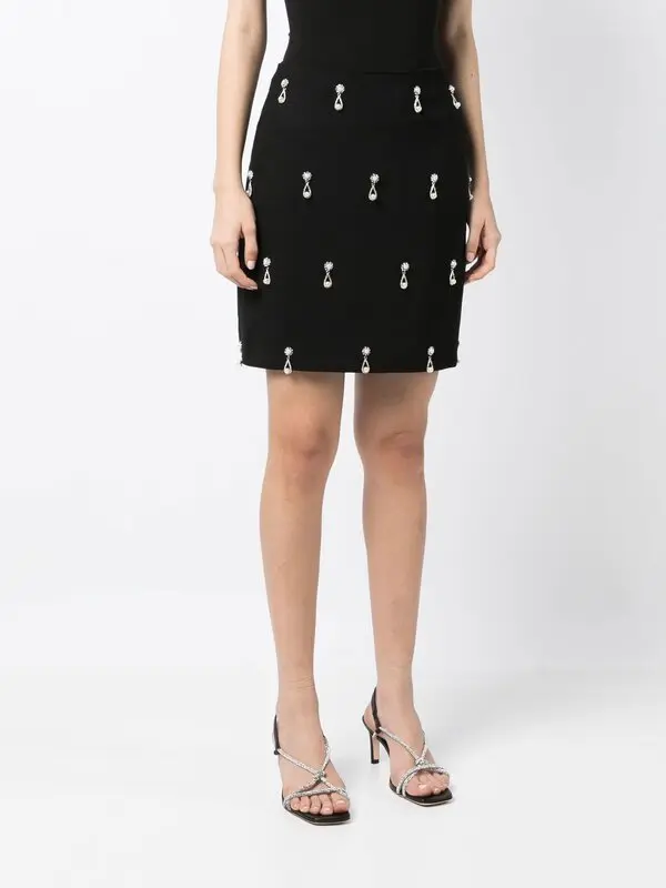 Oscar De La Renta Crystal-embellished Mini Skirt