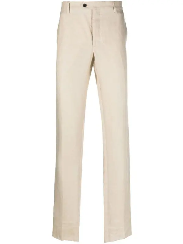 BILLIONAIRE Linen Tailored Trousers - Neutrals