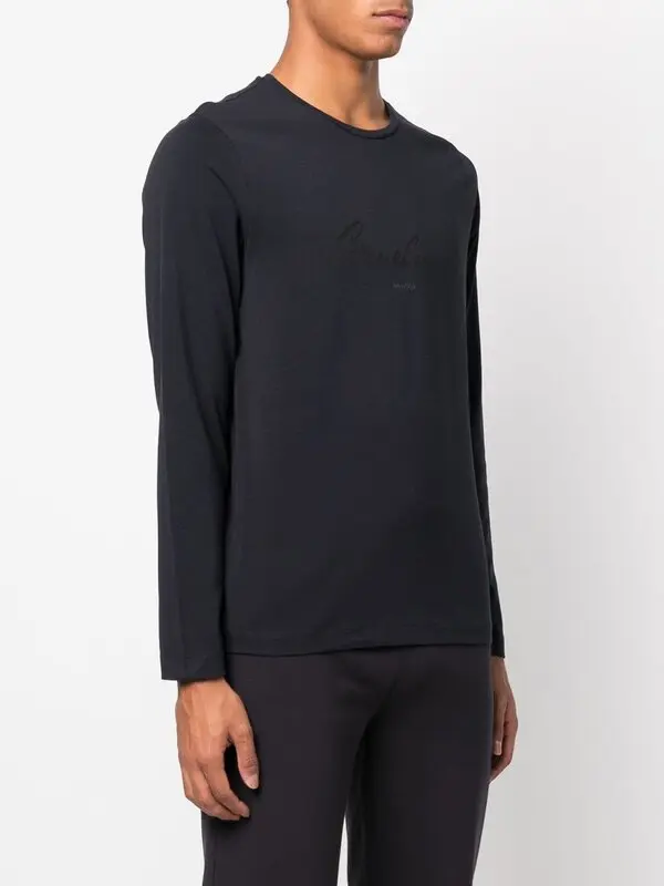 Corneliani Logo-print Long-sleeve T-shirt