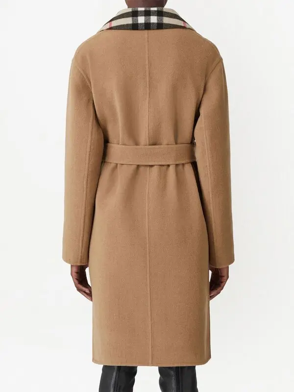 Burberry Reversible Check Wool Coat