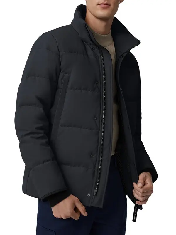 Canada Goose Wyndham Label Slim-fit Parka - Navy