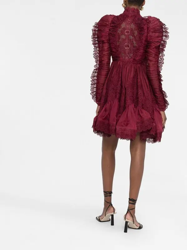 Zimmermann Kaleidoscope Doily-ruffle Mini Dress