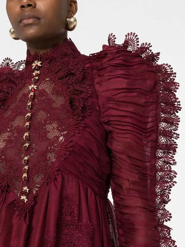 Zimmermann Kaleidoscope Doily-ruffle Mini Dress