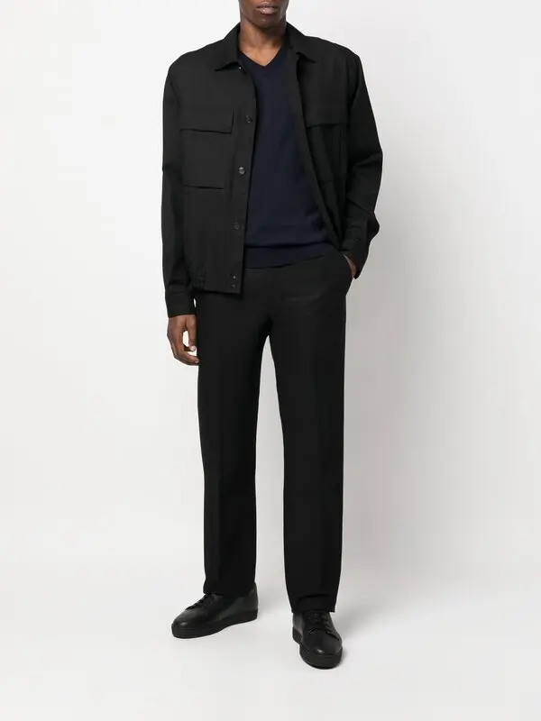 Colombo Slim-cut Cashmere Jumper - Blue